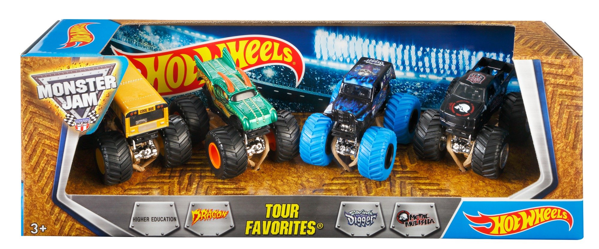 Hot Wheels Monster Jam Tour Favorites – Styles May Vary