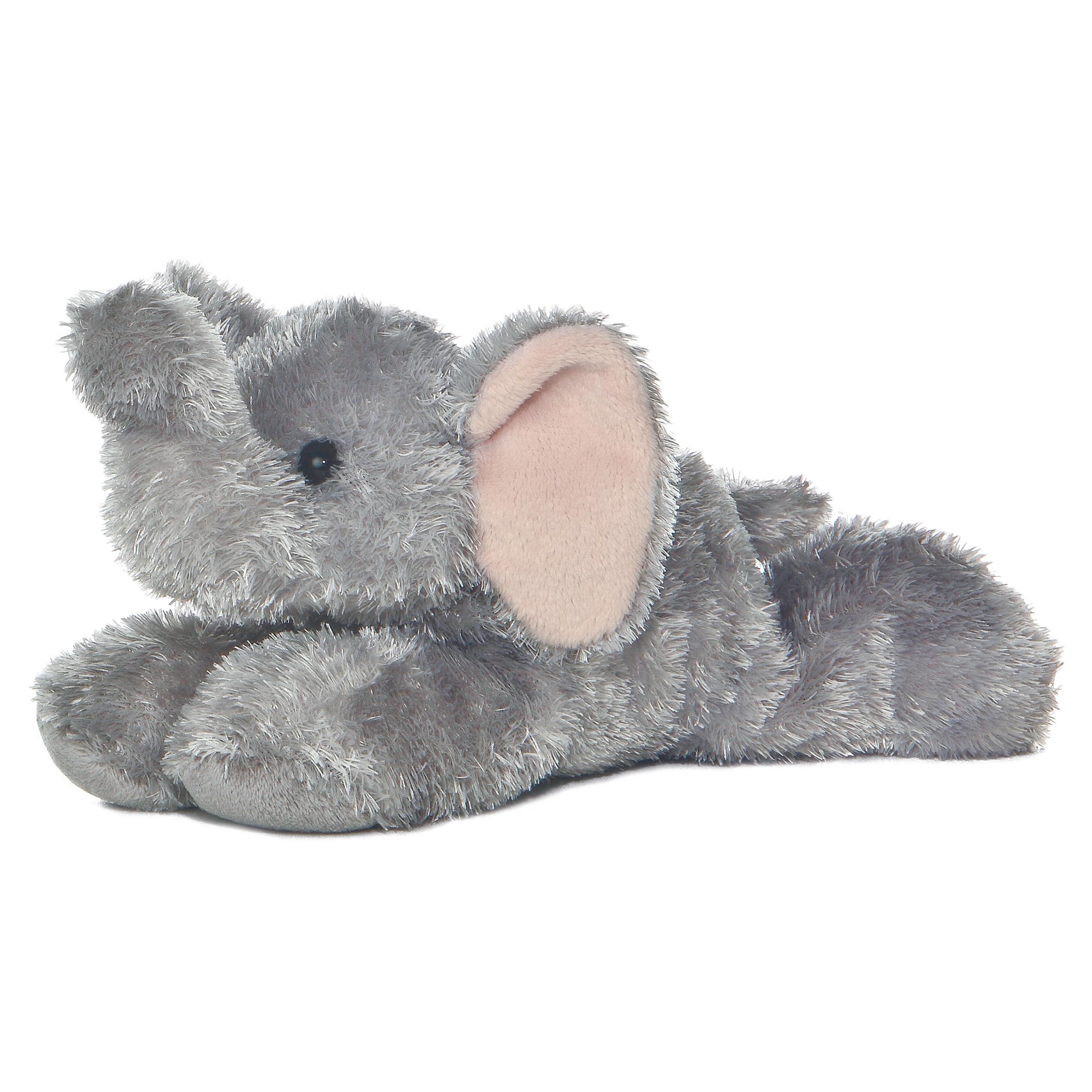 Aurora® Adorable Mini Flopsie™ Ellie™ Stuffed Animal - Playful Ease - Timeless Companions - Gray 8 Inches