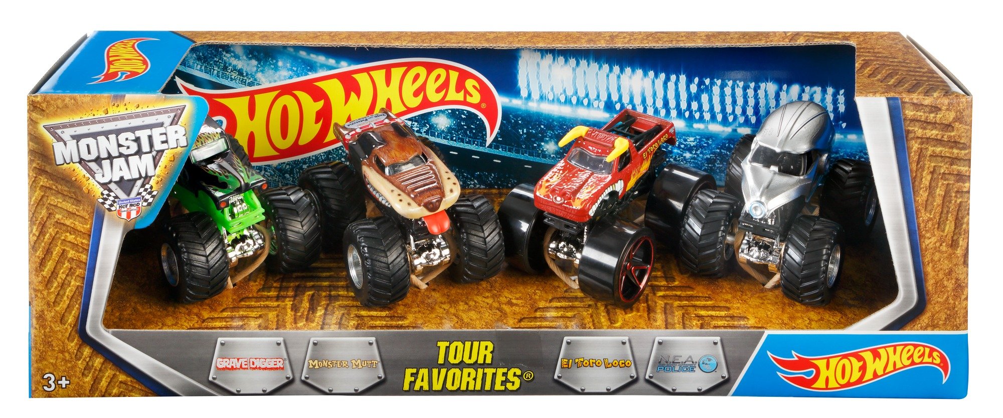 Hot Wheels Monster Jam Tour Favorites – Styles May Vary