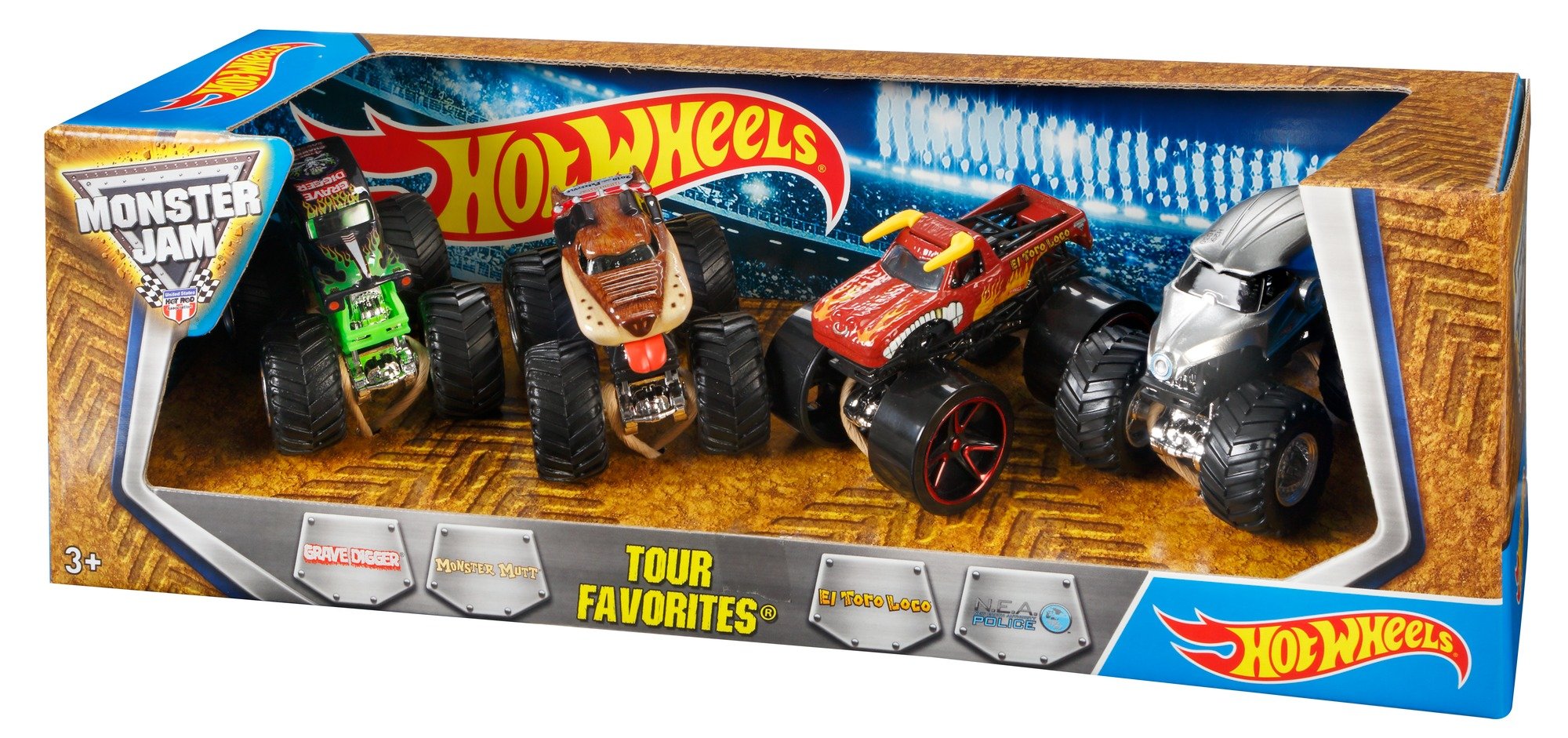 Hot Wheels Monster Jam Tour Favorites – Styles May Vary