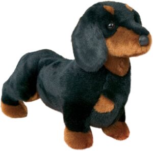 douglas spats black & tan dachshund dog plush stuffed animal