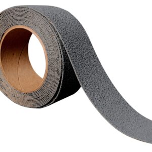 3M Safety-Walk Slip Resistant Tape, 2 in x 15 ft, Anti Slip Grey Tape, Ideal For Slippery & Wet Conditions, Self-Adhesive Backing, Quick & Easy Application, Durable & Long-Lasting (370G-R2X180)