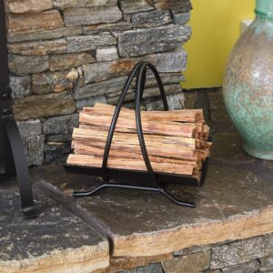 Minuteman International Colonial fatwood Holder Basket Caddy, Black