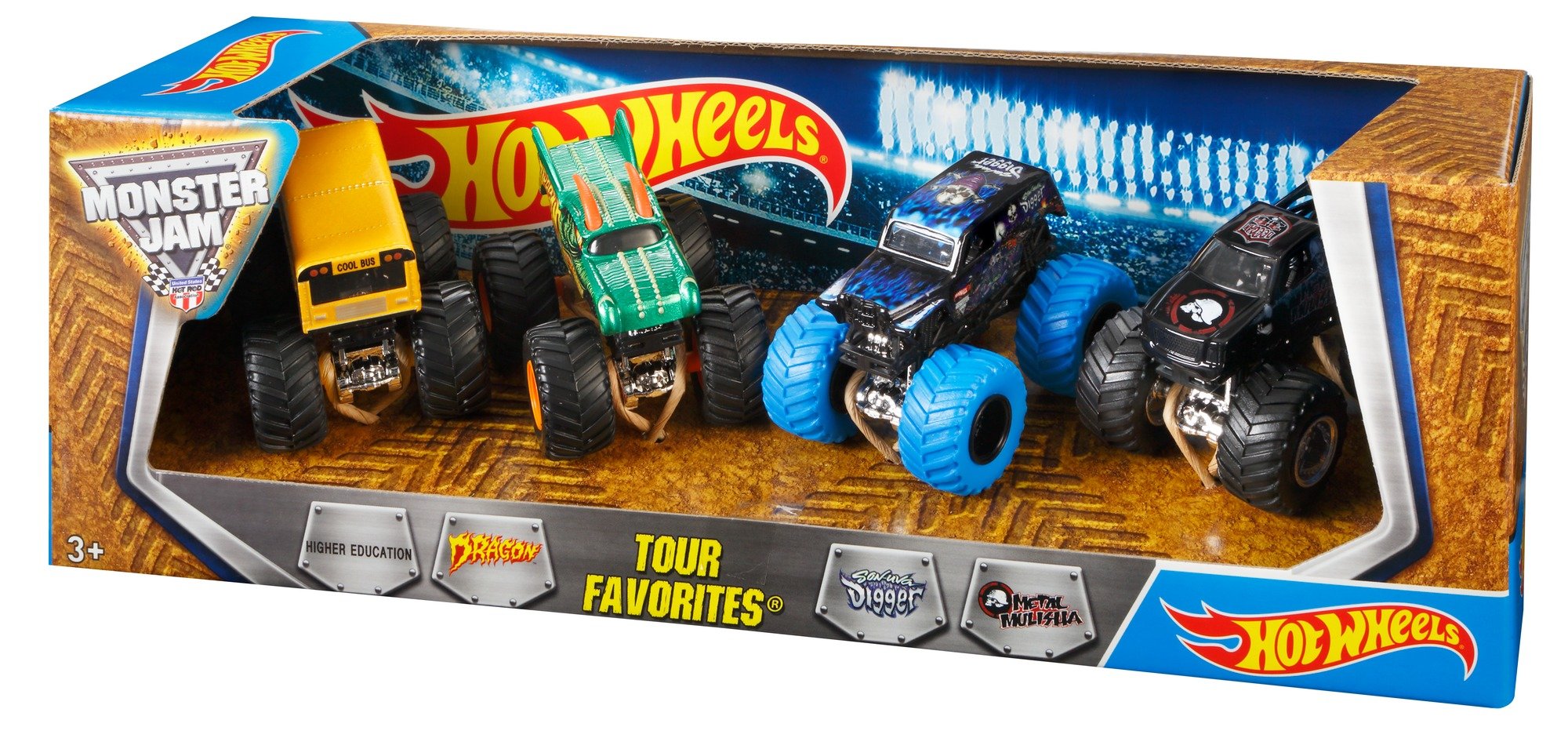 Hot Wheels Monster Jam Tour Favorites – Styles May Vary