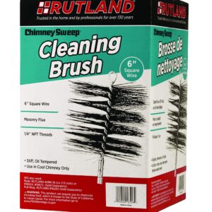 Rutland Products 16506 6-Inch Square Chimney Cleaning Brush