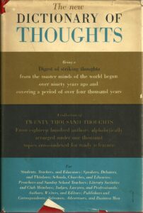 the new dictionary of thoughts: a cyclopedia of quotations