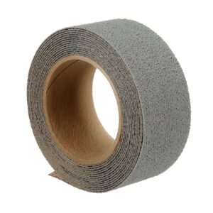 3M Safety-Walk Slip Resistant Tape, 2 in x 15 ft, Anti Slip Grey Tape, Ideal For Slippery & Wet Conditions, Self-Adhesive Backing, Quick & Easy Application, Durable & Long-Lasting (370G-R2X180)