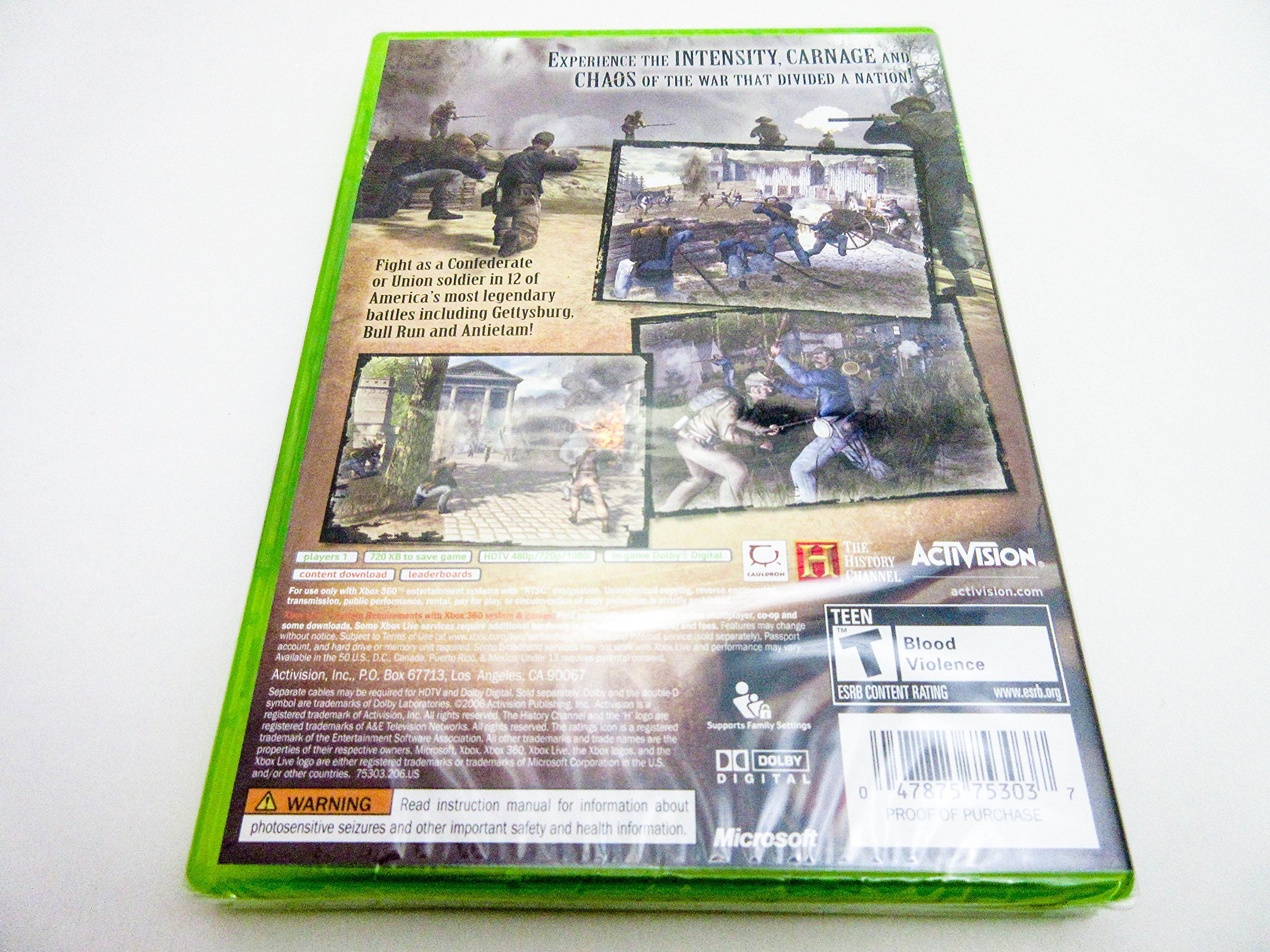 History Channel Civil War: A Nation Divided - Xbox 360