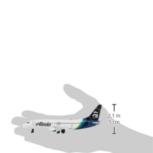 Daron Alaska Airlines Airport Playset with Die-Cast Metal Model Airplane with Plastic Parts, Cars and Transportation Toys for Kids Ages 3+