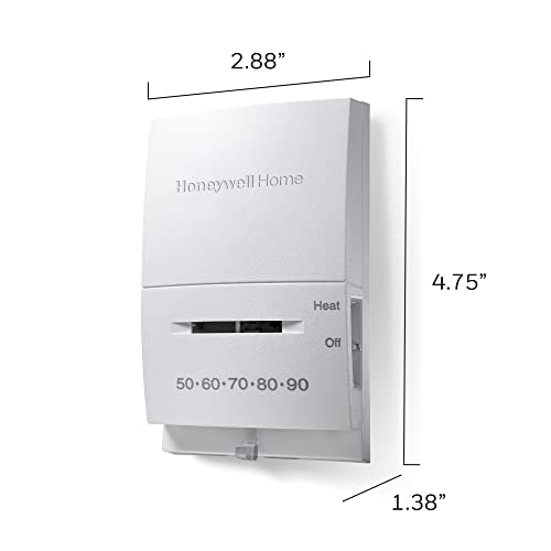 Honeywell Home CT53K Standard Millivolt Heat Only Manual Thermostat