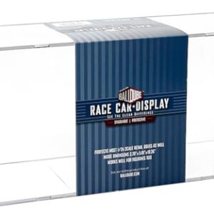 THE ORIGINAL BALLQUBE Race Car Display Case 1:24 Scale Die Cast Display Case Die Cast Box Square Clear Memorabilia Die Cast Race Car Holder