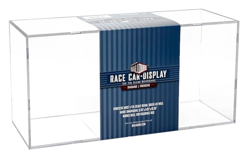 THE ORIGINAL BALLQUBE Race Car Display Case 1:24 Scale Die Cast Display Case Die Cast Box Square Clear Memorabilia Die Cast Race Car Holder