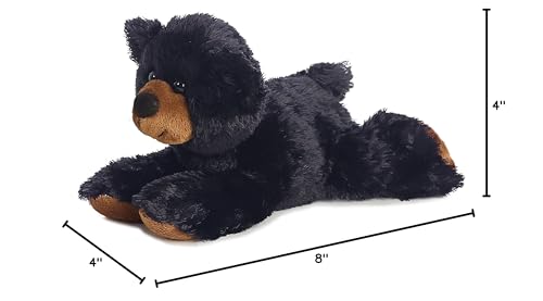 Aurora® Adorable Mini Flopsie™ Sullivan™ Stuffed Animal - Playful Ease - Timeless Companions - Black 8 Inches