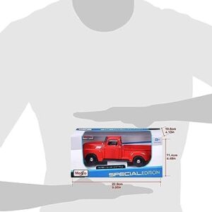 Maisto 1:25 Scale 1950 Chevrolet 3100 Pickup Diecast Truck Vehicle (Colors May Vary) , Red