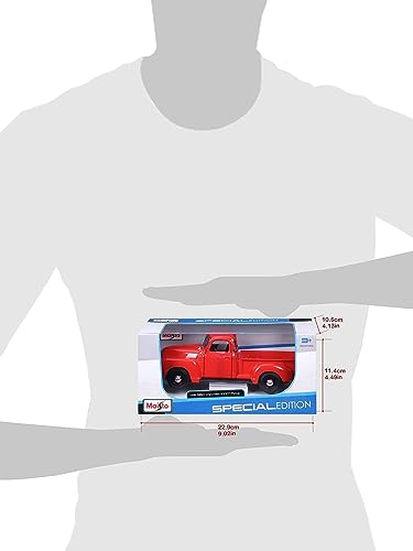 Maisto 1:25 Scale 1950 Chevrolet 3100 Pickup Diecast Truck Vehicle (Colors May Vary) , Red