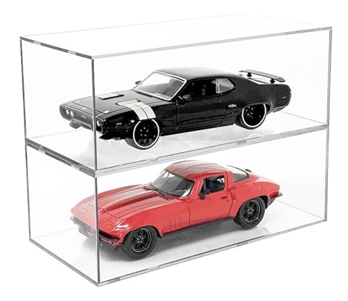 THE ORIGINAL BALLQUBE Race Car Display Case 1:24 Scale Die Cast Display Case Die Cast Box Square Clear Memorabilia Die Cast Race Car Holder