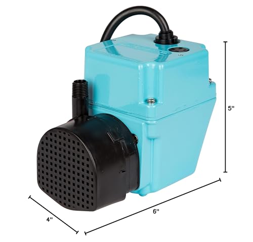 Little Giant 502103 300 GPH 115-Volt Manual Oil Filled Submersible Aluminum Direct Drive Submersible Pump, Blue, 2E-N