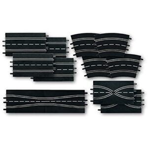 Carrera 1:24 Scale Track Extension Set - Accessory Pack includes 12 Pieces - For Use With Digital 124, 132 and Evolution Carrera Slot Car Racetrack Systems, Large