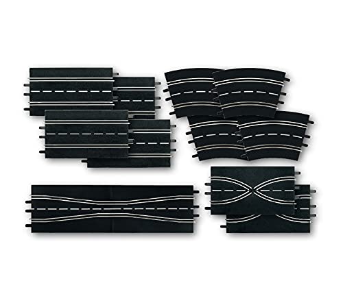 Carrera 1:24 Scale Track Extension Set - Accessory Pack includes 12 Pieces - For Use With Digital 124, 132 and Evolution Carrera Slot Car Racetrack Systems, Large