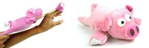 playmaker toys flingshot flying pig, pink