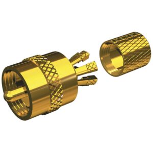 shakespeare 3003.4061 pl-259-cp-g marine center pin connector,gold