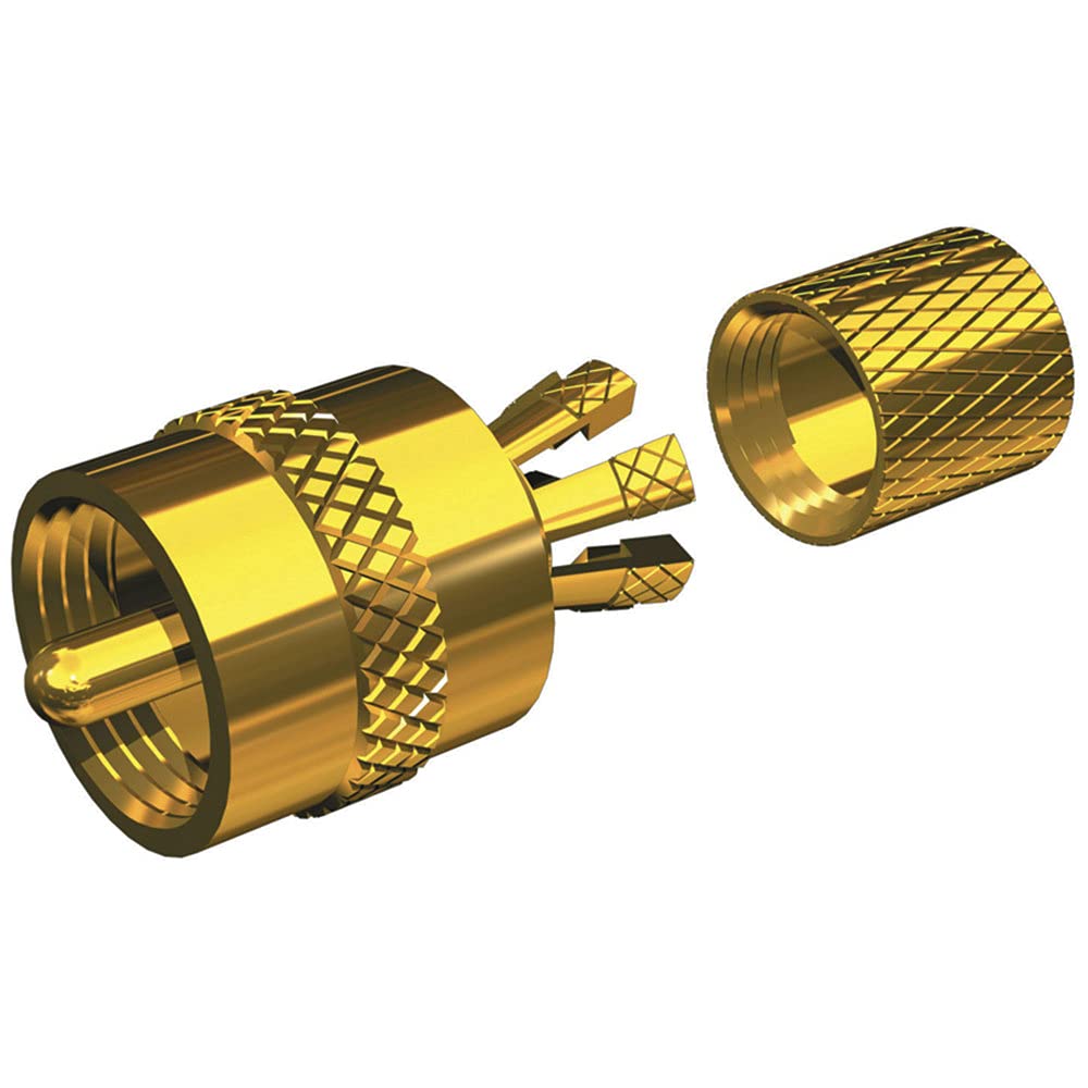 Shakespeare 3003.4061 PL-259-CP-G Marine Center Pin Connector,Gold