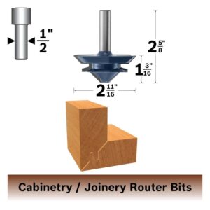 Bosch 84508M 2-5/8 in. x 1-3/16 in. Carbide Tipped Lock Miter Joint Bit