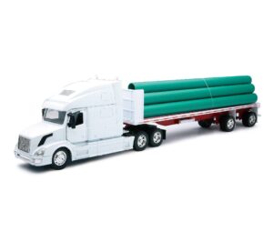 vn-780 flatbed w/ long pipe truck new ray by newray