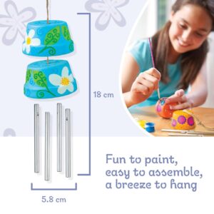 4M Make A Wind Chime Kit - Arts & Crafts Construct & Paint A Wind Powered Musical Chime DIY Gift for Kids, Boys & Girls