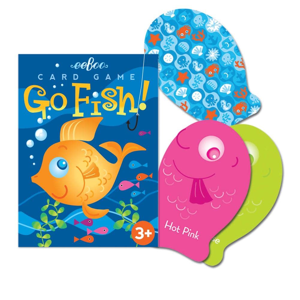 eeBoo: Color Go Fish Playing Card Game, Cards are Durable and Easy to Use, Instructions Included, Educational and Fun Learning, for Ages 3 and up