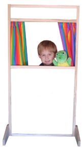 beka store front puppet theater, markerboard surface