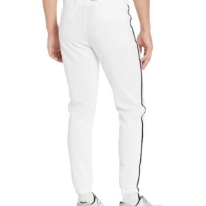 Mizuno mens Premier Piped Pant, White-black, Large US