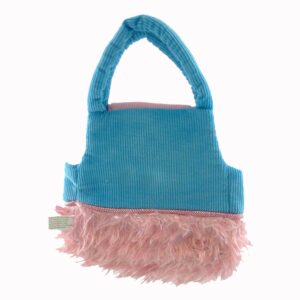 Webkinz Purse Turquoise Blue and Pink 8"