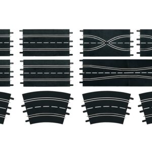 Carrera 1:24 Scale Track Extension Set - Accessory Pack includes 12 Pieces - For Use With Digital 124, 132 and Evolution Carrera Slot Car Racetrack Systems, Large