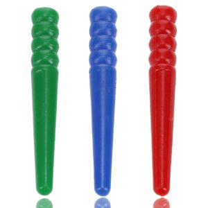 we games replacement plastic cribbage pegs, 36 standard crib board pegs in assorted colors, tapered pegs for cribbage board games, bulk set cribbage pegs