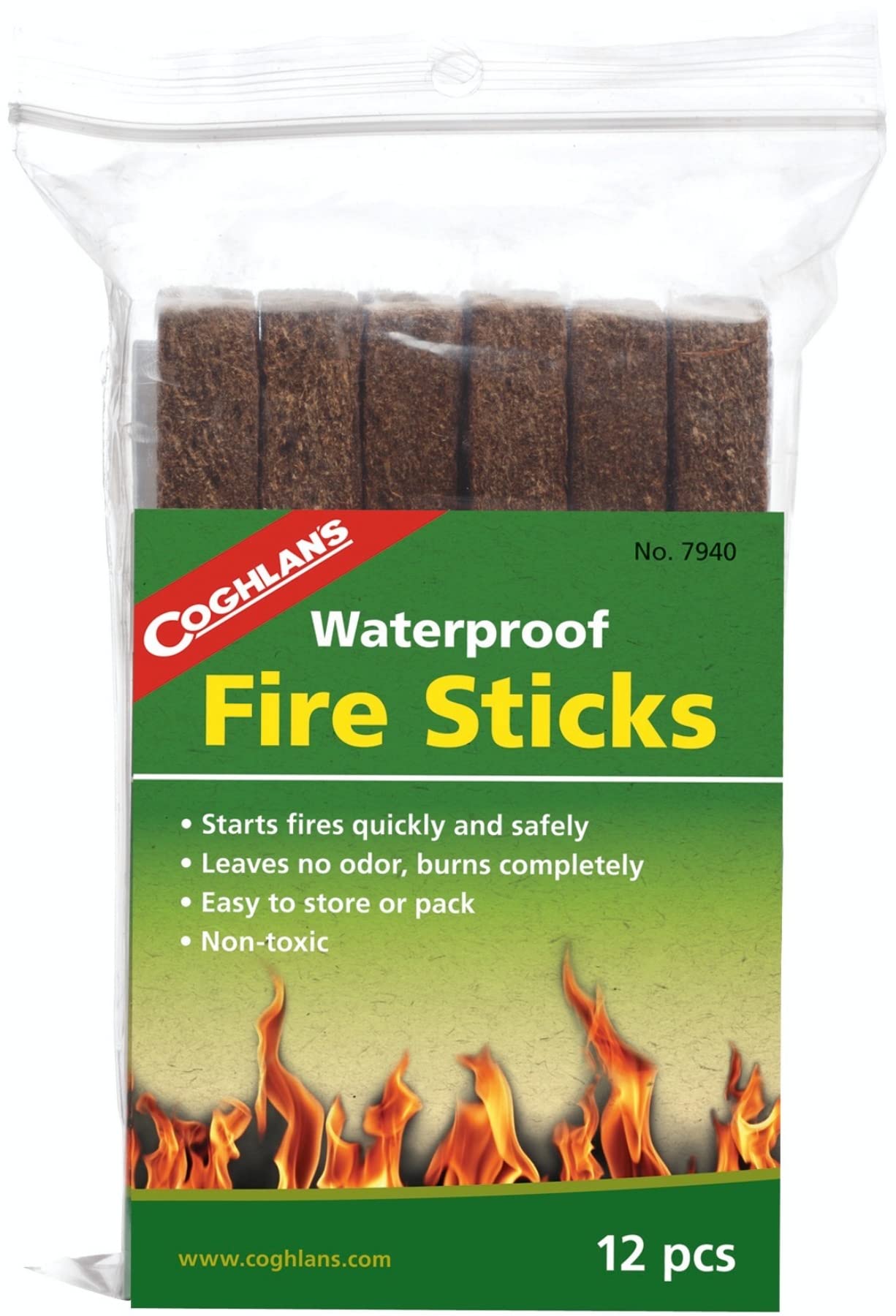 Coghlan's 7940 Fire Stick, (Pack of 12)