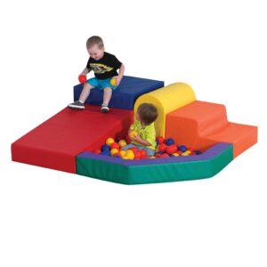 children's factory mikayla's mini mountain, playroom baby climber, indoor soft play equipment for preschool, daycare