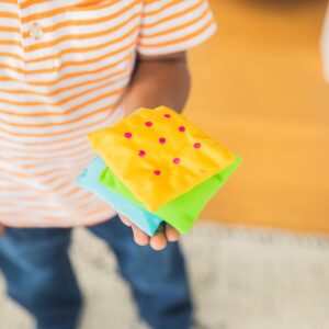 Educational Insights Sensory Squares, Textured Beanbags Squares, Toddler Sensory Toys, Preschool Kindergarten Classroom Must Haves, Set of 20 Beanbags, Ages 3+