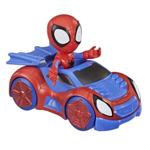 Spidey and His Amazing Friends Marvel Spidey Action Figure and Web-Crawler Vehicle, for Kids Ages 3 and Up