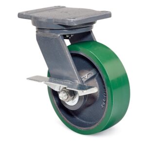 hamilton champion extra heavy-duty casters - swivel - 10"dia.x3"w duralast polyurethane tread on iron hub