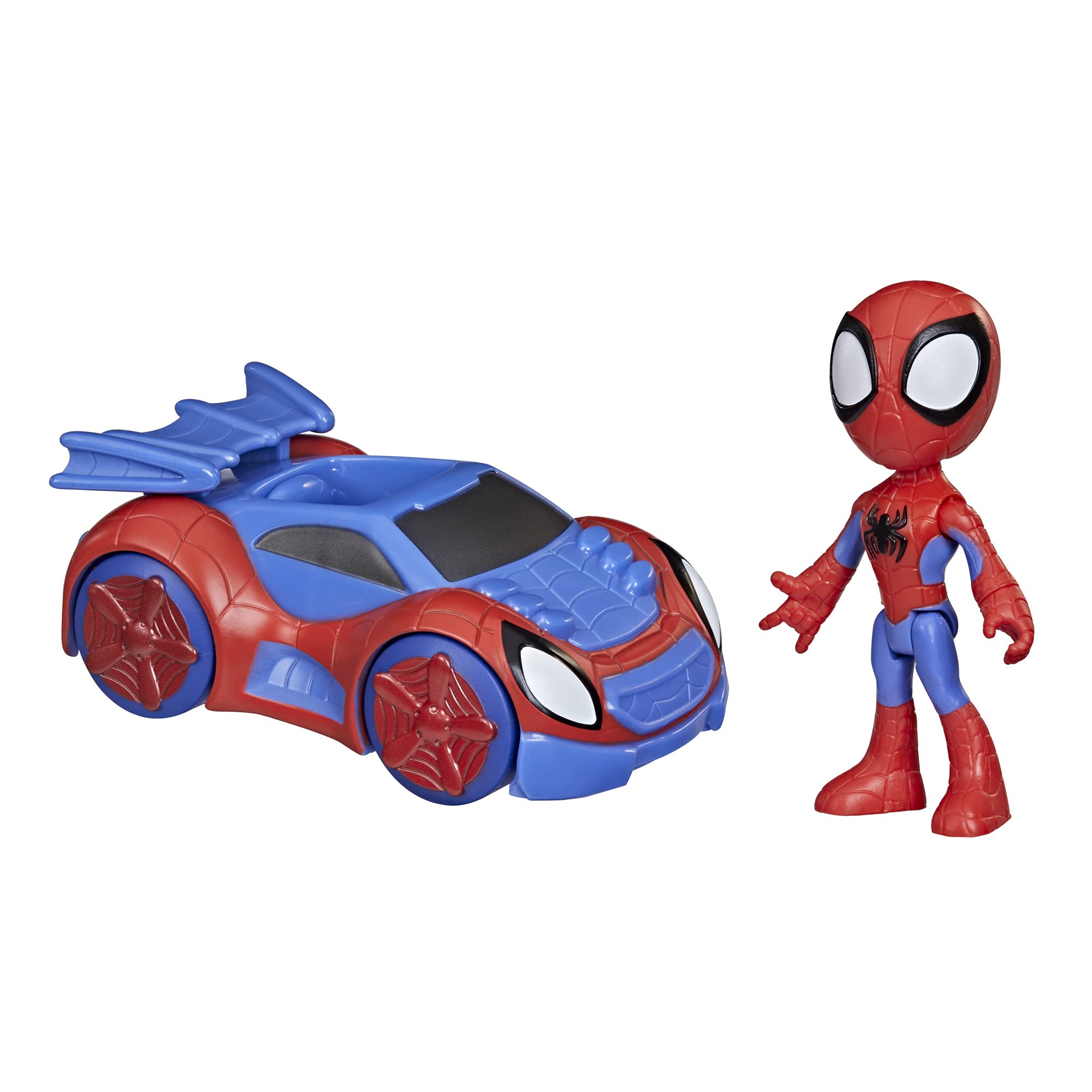 Spidey and His Amazing Friends Marvel Spidey Action Figure and Web-Crawler Vehicle, for Kids Ages 3 and Up