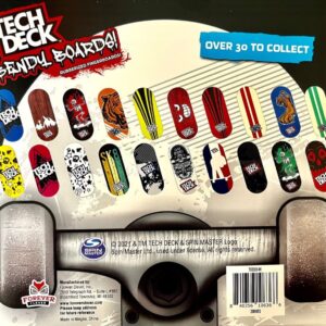 Tech Deck Bendy Boards Collectible Mini Skateboard Erasers, Rubberized Fingerboards (Set 2)