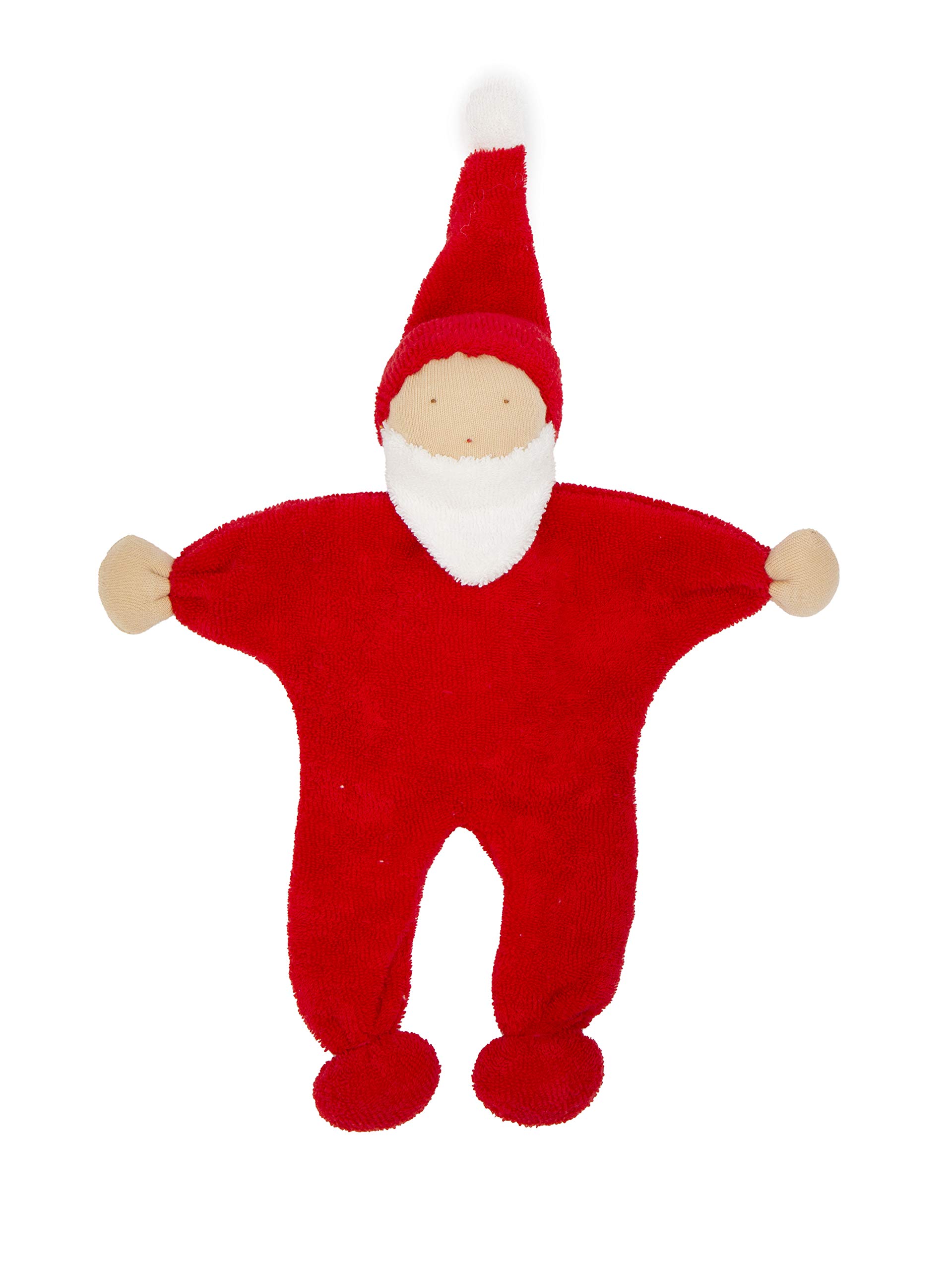 Under the Nile Organic Cotton Baby Buddy Santa Toy