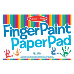 melissa & doug finger paint paper pad (12"x18")