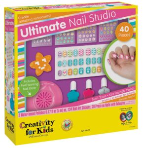 creativity for kids ultimate nail studio manicure play set