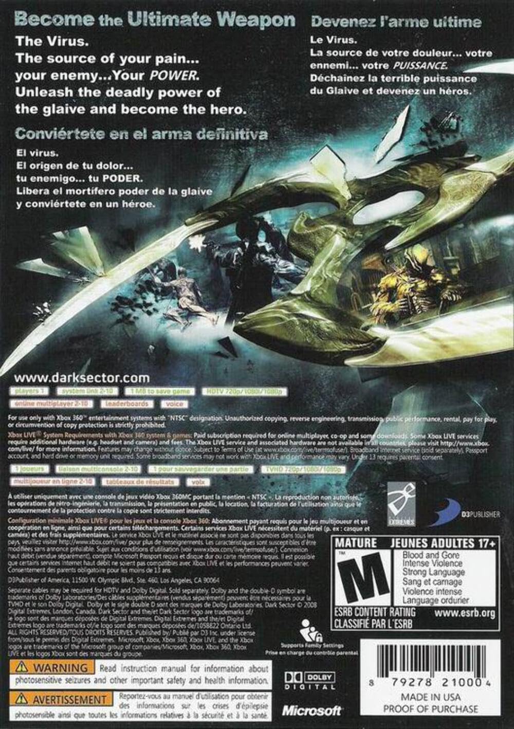 Dark Sector - Xbox 360