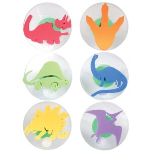 ready 2 learn giant stampers - dinosaurs - set of 6 - easy to hold foam stamps for kids - arts and crafts stamps for displays, posters, signs and diy projects