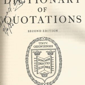 The Oxford Dictionary of Quotations, 2nd Edition