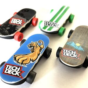 Tech Deck Bendy Boards Collectible Mini Skateboard Erasers, Rubberized Fingerboards (Set 2)