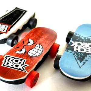 Tech Deck Bendy Boards Collectible Mini Skateboard Erasers, Rubberized Fingerboards (Set 2)